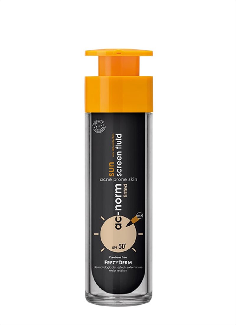 ΑC-NORM SUN SCREEN FLUID TINTED SPF 50+ | FREZYDERM